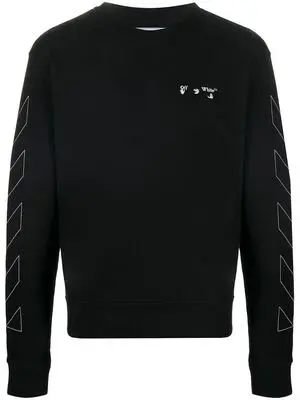 Off-White Slim Fit Diag Logo Sweatshirt