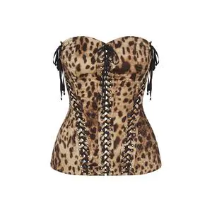 SKIMS X Dolce&gabbana Silk Lace Up Corset