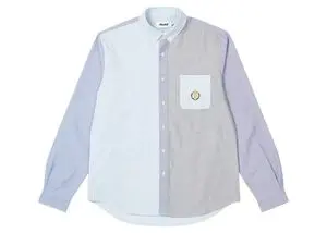 PALACE Mixed Oxford Shirt - Blue