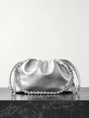 Loewe Flamenco Clutch - Silver