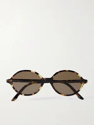 Oliver Spencer Khaite 1989c Round-frame Sunglasses - Tortoiseshell