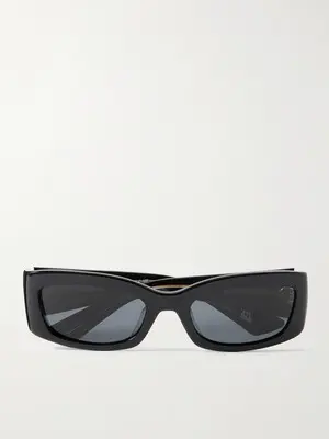 Oliver Spencer Oliver Peoples + Khaite 1989c Rectangular Sunglasses Black