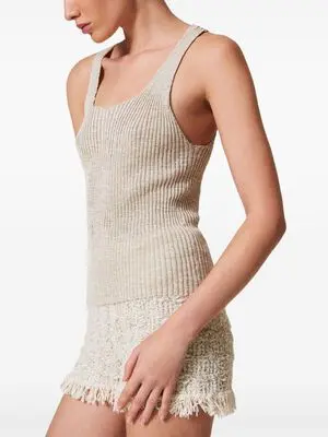 TWINSET Knitted Top - Neutrals