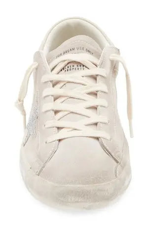 GOLDEN GOOSE Super-star Low-top Sneakers - Grey/ Silver
