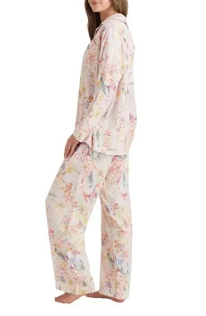 PAPINELLE Bailey Cozy Floral Cotton Blend Pajamas