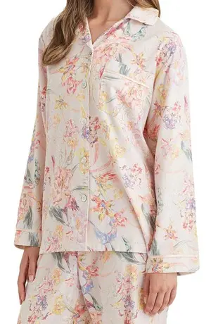PAPINELLE Bailey Cozy Floral Cotton Blend Pajamas