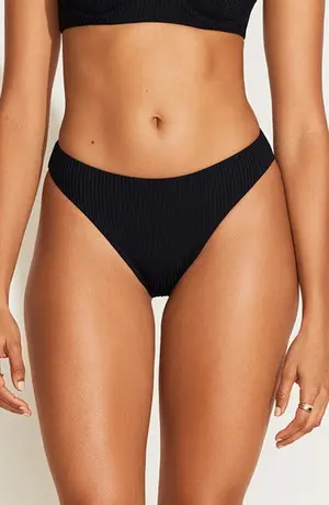 Vitamin A® Cali High Cut Bikini Bottoms - Black