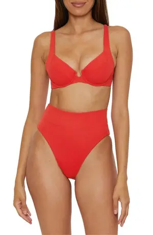 BECCA By Rebecca Virtue Modern Edge Underwire Bikini Top