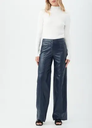 Trina Turk Driftwood Wide Leg Pants - Indigo