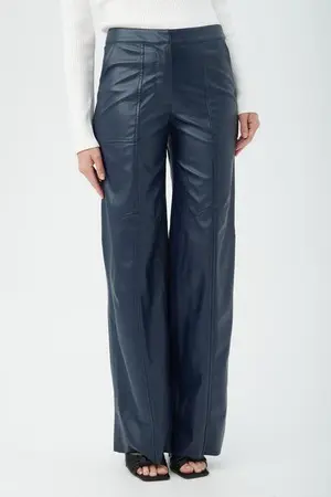 Trina Turk Driftwood Wide Leg Pants - Indigo