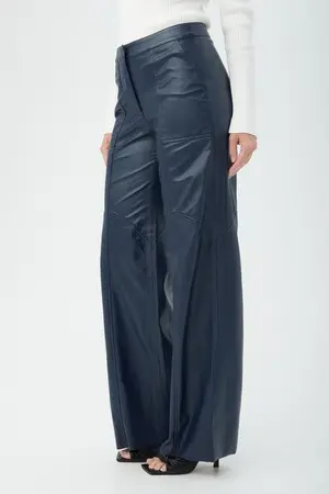 Trina Turk Driftwood Wide Leg Pants - Indigo
