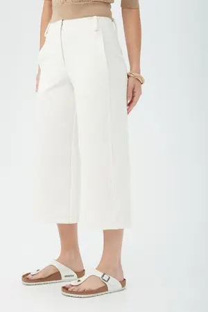 Trina Turk Patyn Wide Leg Pant - Whitewash