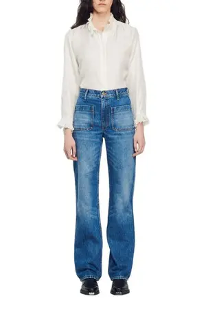 Sandro Button Detailed Jeans For Women