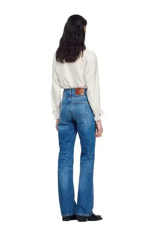 Sandro Flared Faded Jeans - Blue Jean