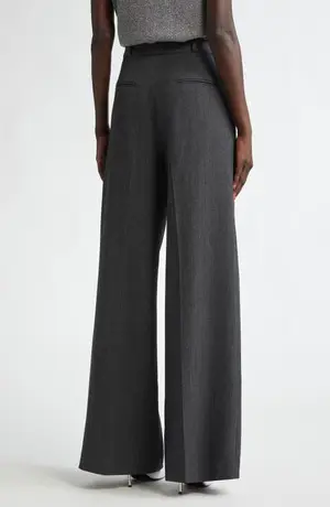 St. John Pinstripe Suiting Pants - Shadow