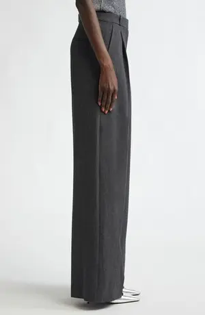 St. John Pinstripe Suiting Pants - Shadow