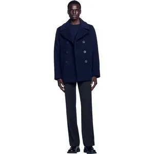 Sandro Pea Coat Coats For Men