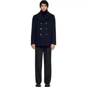 Sandro Pea Coat Coats For Men