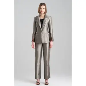 Natori Metallic Jacquard Blazer