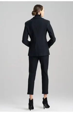 Natori Textured Cotton Jacquard Jacket