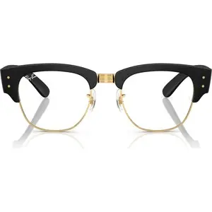 Ray-ban Liteforce Clubmaster Square Optical Glasses - Black Gold