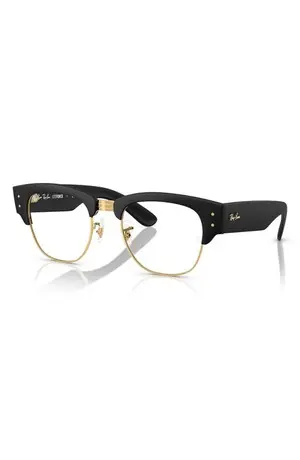 Ray-ban Liteforce Clubmaster Square Optical Glasses - Black Gold
