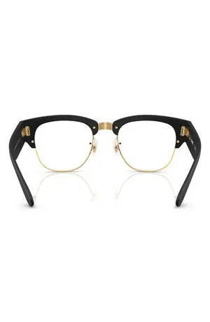 Ray-ban Liteforce Clubmaster Square Optical Glasses - Black Gold
