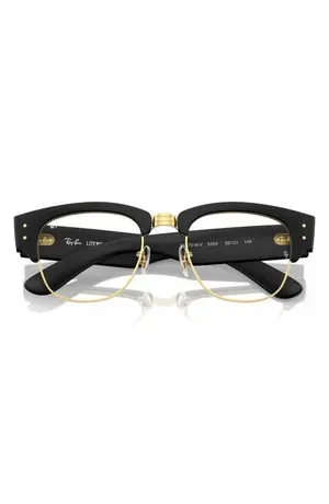 Ray-ban Liteforce Clubmaster Square Optical Glasses - Black Gold