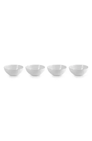 LE CREUSET Vancouver Set Of 4 Soup Bowls - White
