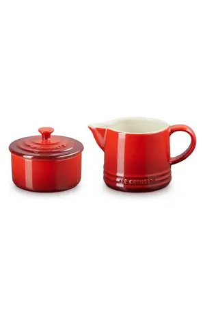 LE CREUSET Signature Sugar & Creamer Set - Cerise