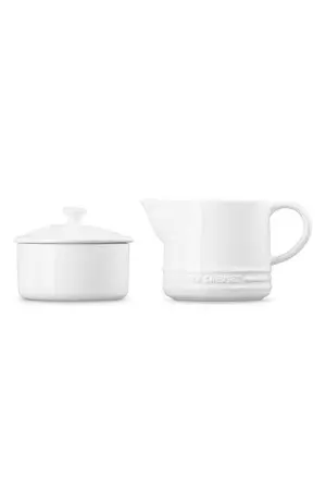 LE CREUSET Signature Sugar & Creamer Set - White