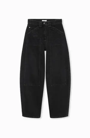 Co Denim Patch Pocket Pants - Black