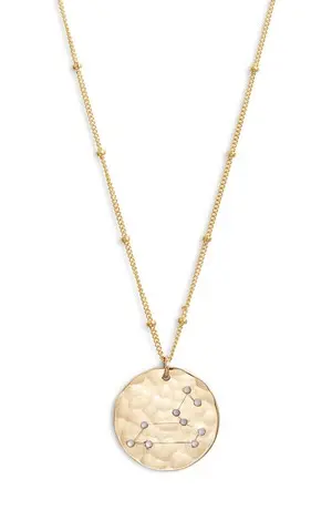 NASHELLE Nashelle Constellation Pendant Necklace Golf Fill Leo