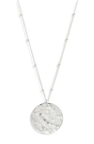 NASHELLE Constellation Pendant Necklace - Sterling Silver Cancer