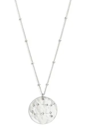 NASHELLE Constellation Pendant Necklace - Sterling Silver Gemini