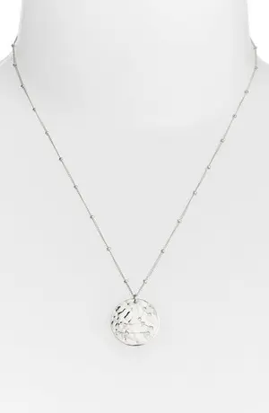 NASHELLE Constellation Pendant Necklace - Sterling Silver Leo