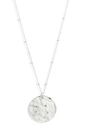 NASHELLE Nashelle Constellation Pendant Necklace Sterling Silver Libra