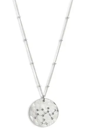 NASHELLE Nashelle Constellation Pendant Necklace Sterling Silver Sagittarius