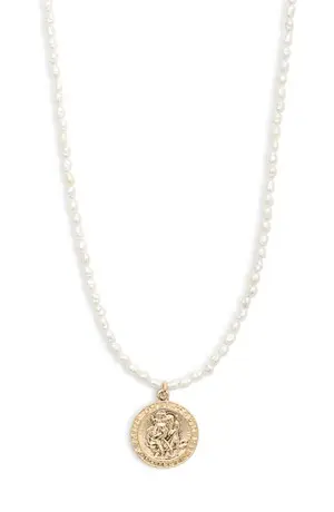 NASHELLE Sophia Freshwater Pearl Strand Necklace - Gold Fill