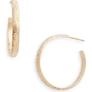 NASHELLE Flora Hoop Earrings - Gold Fill