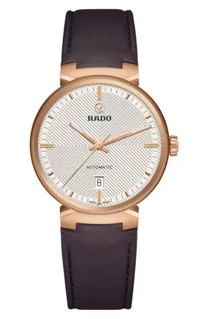 RADO Florence Automatic Leather Strap Watch - Brown