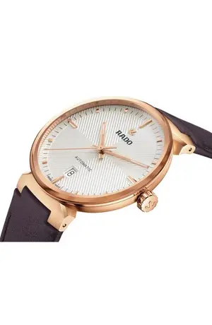 RADO Florence Automatic Leather Strap Watch