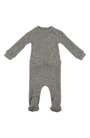 MANIÈRE Waffle Knit Footie - Grey