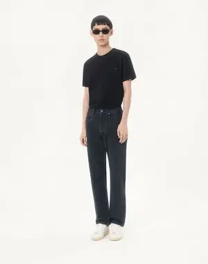 Valentino Garavani Cotton T-shirt With Vgold - Black