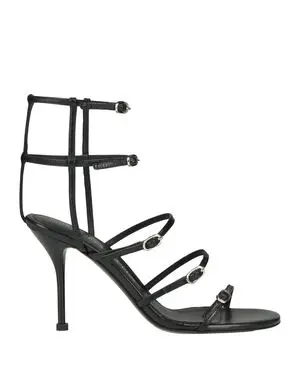 Alexander McQueen Leather Slingback Sandals