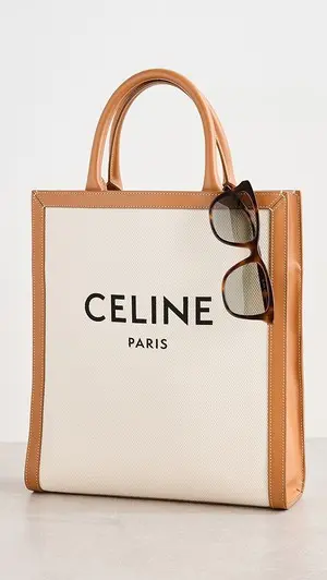 Celine Canvas Vertical Cabas Small Tote