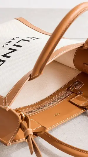 Celine Canvas Vertical Cabas Small Tote