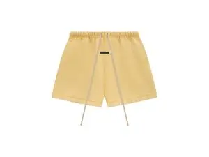 Fear Of God Essentials Heavy Fleece Soccer Short - Amber