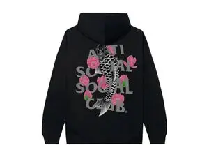 ANTI SOCIAL SOCIAL CLUB 3m Reflective Japanese Koy Pullover Hoodie