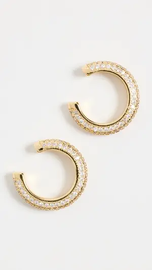 Shashi Micro Pave Ear Cuff Set